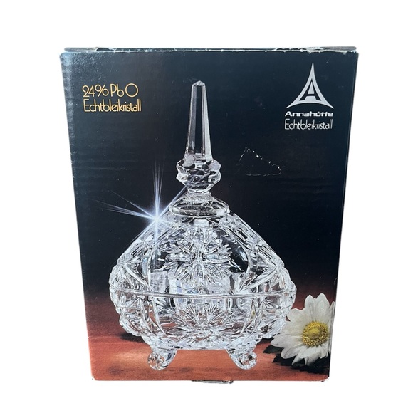 Accents | Vintage 198 Anna Hutte Bleikristall Crystal Candy Dish Wlid ...